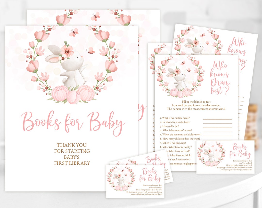 Editable Baby Shower Games. 40 Items Gender Reveal Party Teddy Bear ...