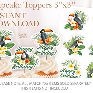 A-Z ALPHABET Tropical Banner. Printable Digital Party Decoration ...