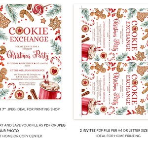 Editable Cookie Exchange Party Invite\evite. Cookie Decorating ...