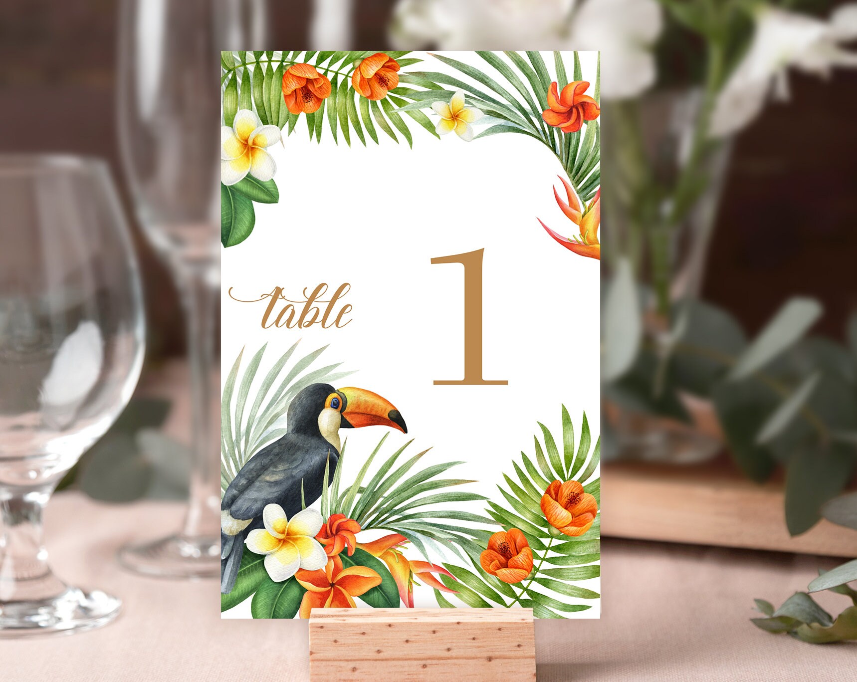 EDITABLE Digital Menu Card and Table Number. Aloha 1st Birthday Table ...