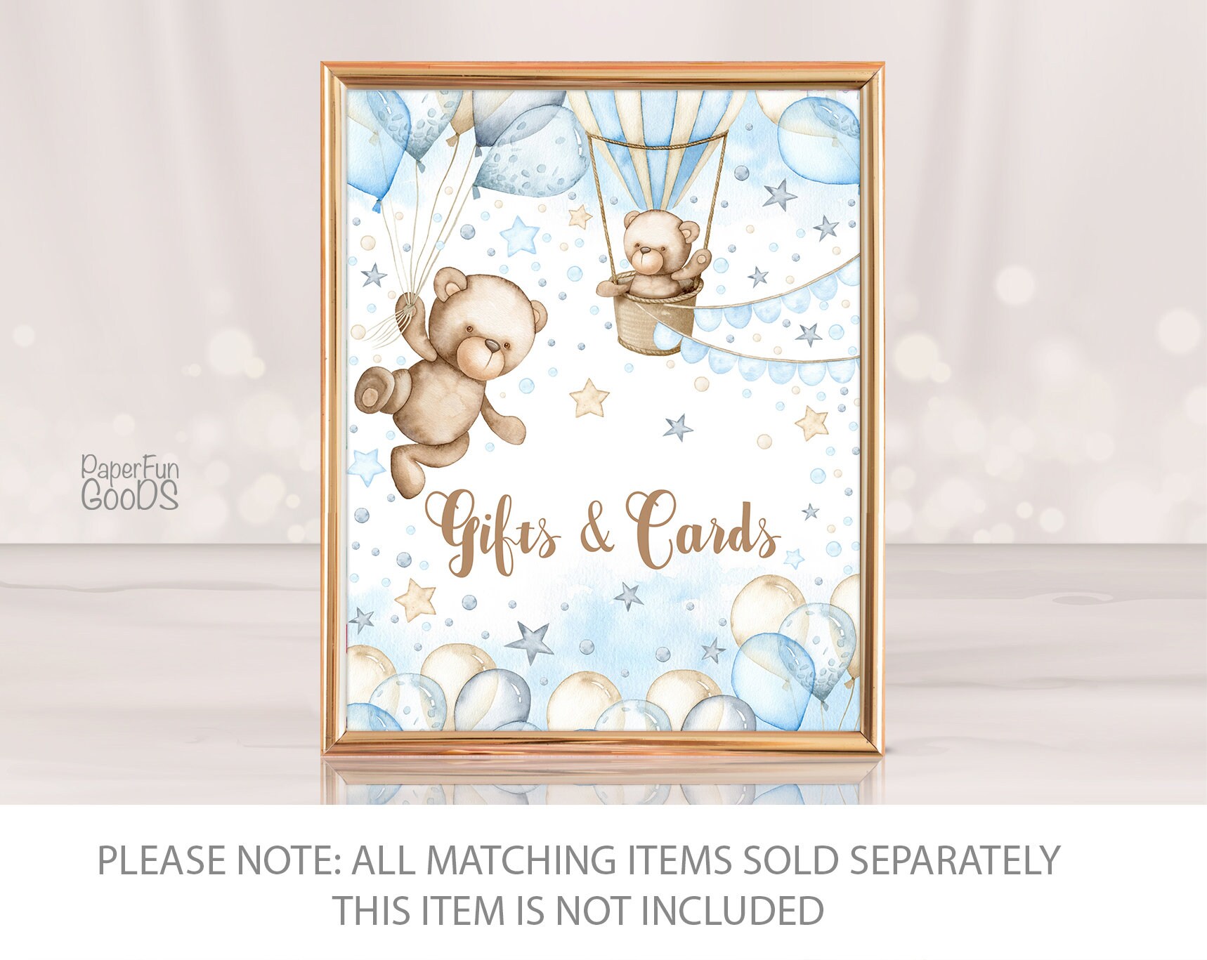 HAPPY BIRTHDAY Teddy Bear Banner. Printable digital party | Etsy