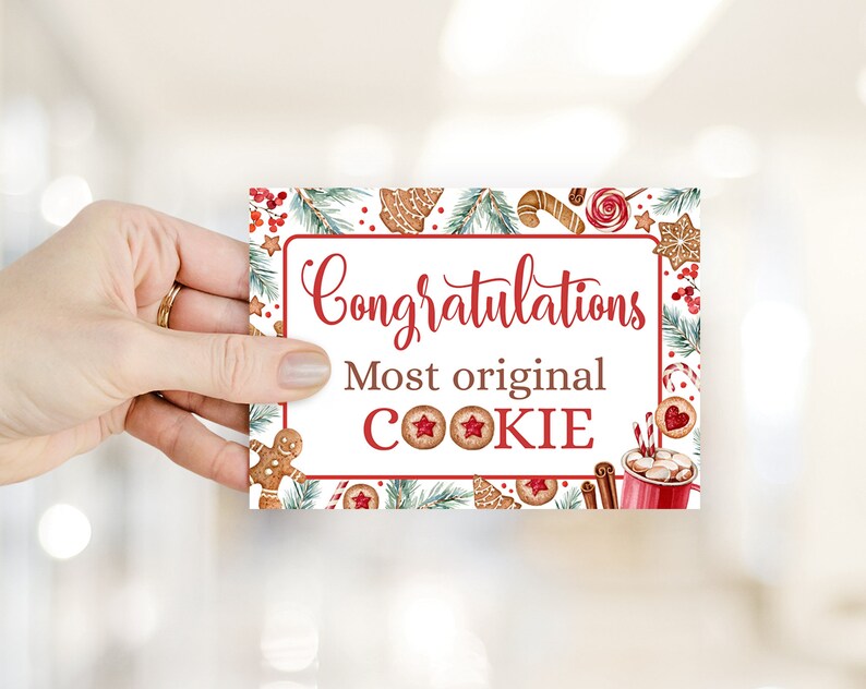 Editable Digital Cookie Award Certificates. Cookies Exchange Voting ...