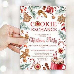 Editable Cookie Exchange Party Invite\evite. Cookie Decorating ...