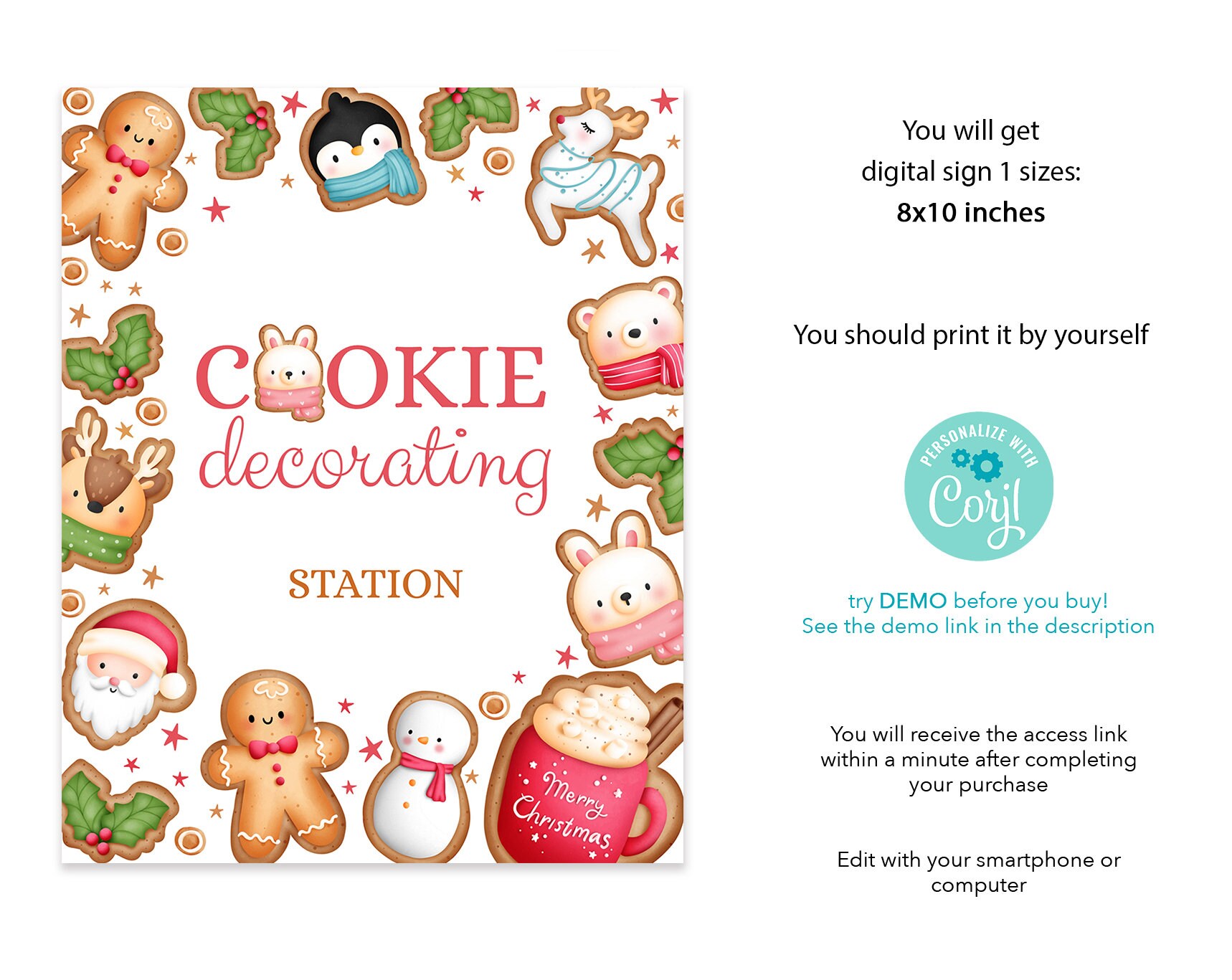 Editable Cookies Exchange Party Sign . Vote for Your Favorite - Etsy