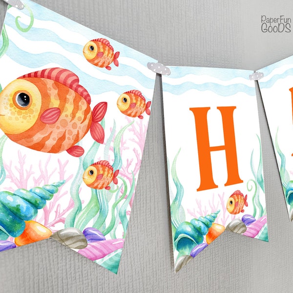 Sea Creatures Banner - Etsy