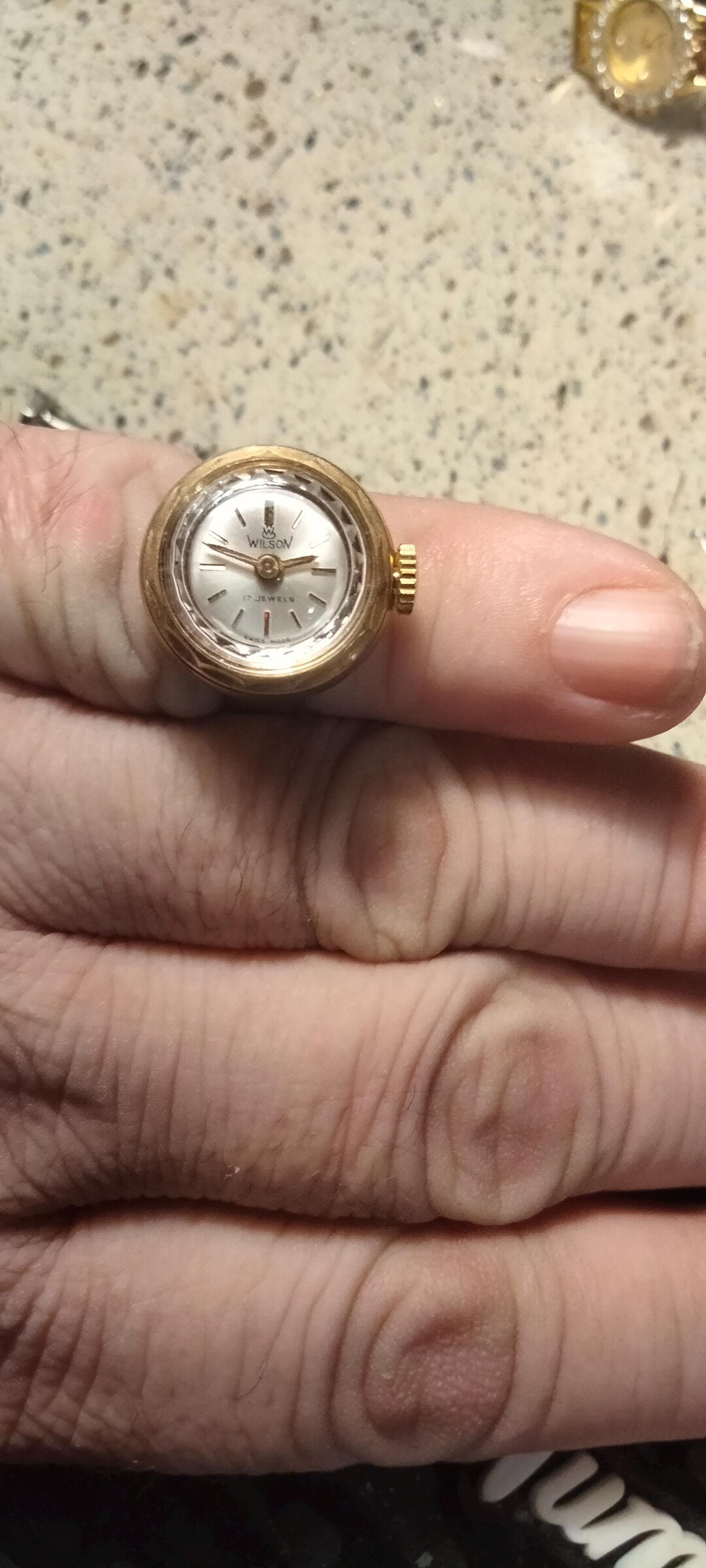 Ring Watch, Wilson, Mechanical Movement Swiss. - Etsy