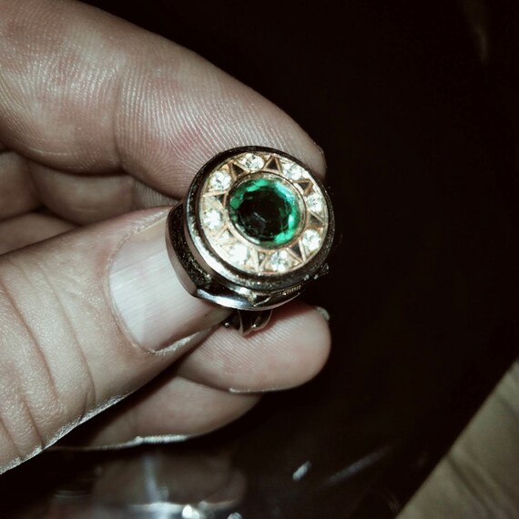 Ring Watch, Buler, Swiss Movement, flip lid - Gem