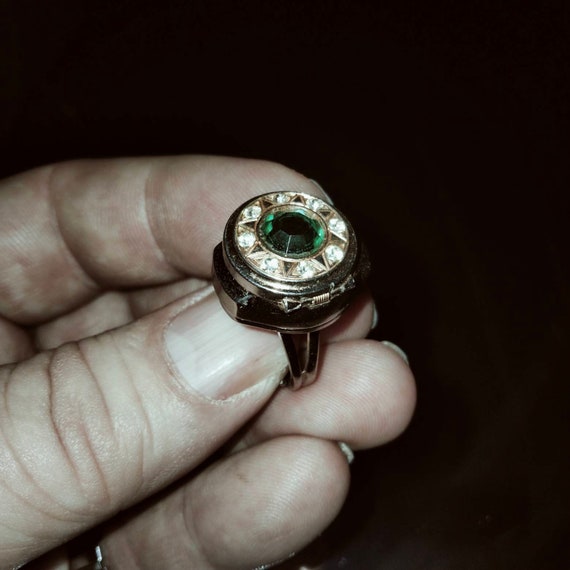 Ring Watch, Buler, Swiss Movement, flip lid - Gem