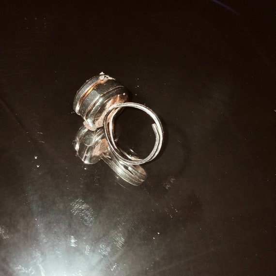 Ring Watch, Buler, Swiss Movement, flip lid - Gem