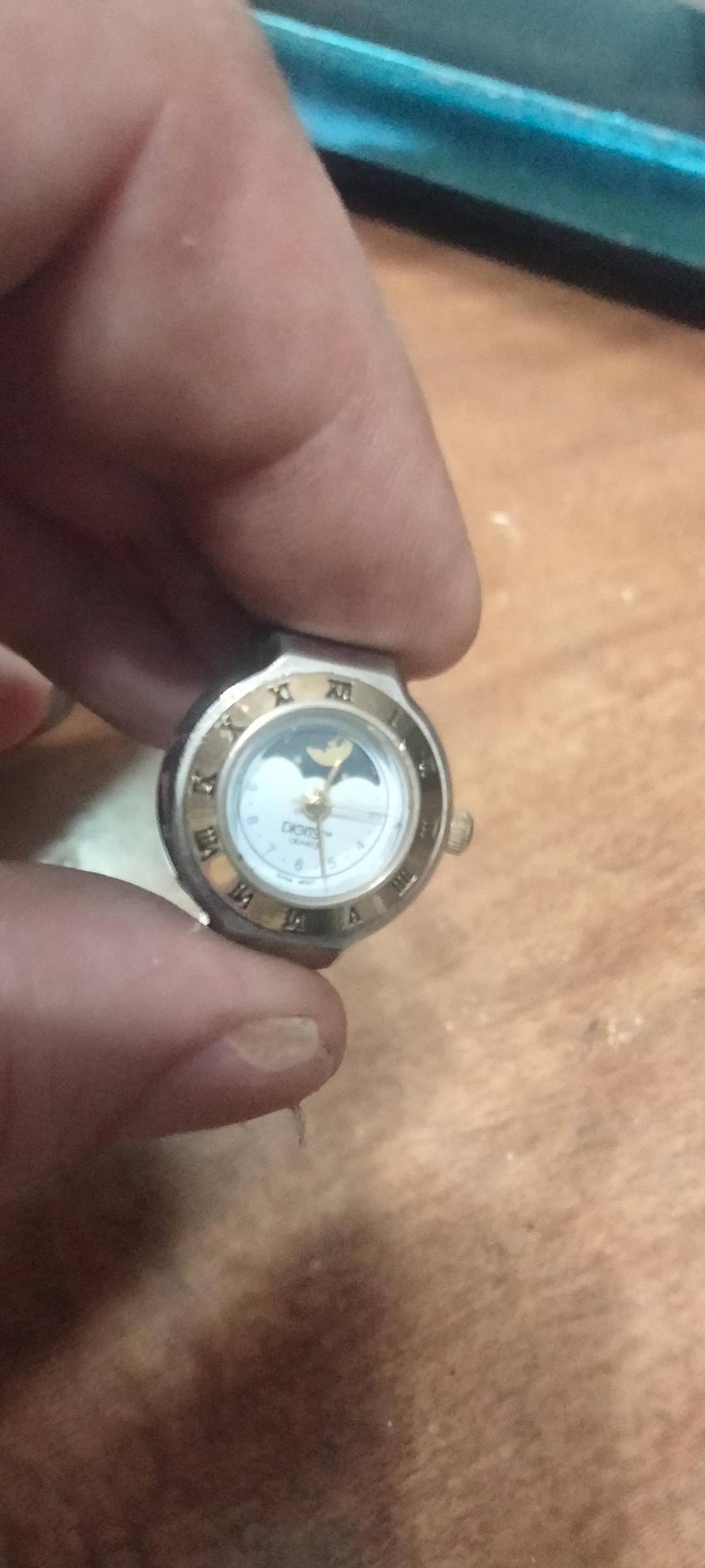 Ring Watch , Digits, Moon and Sun, New Swiss Silver Oxide Battery - Etsy