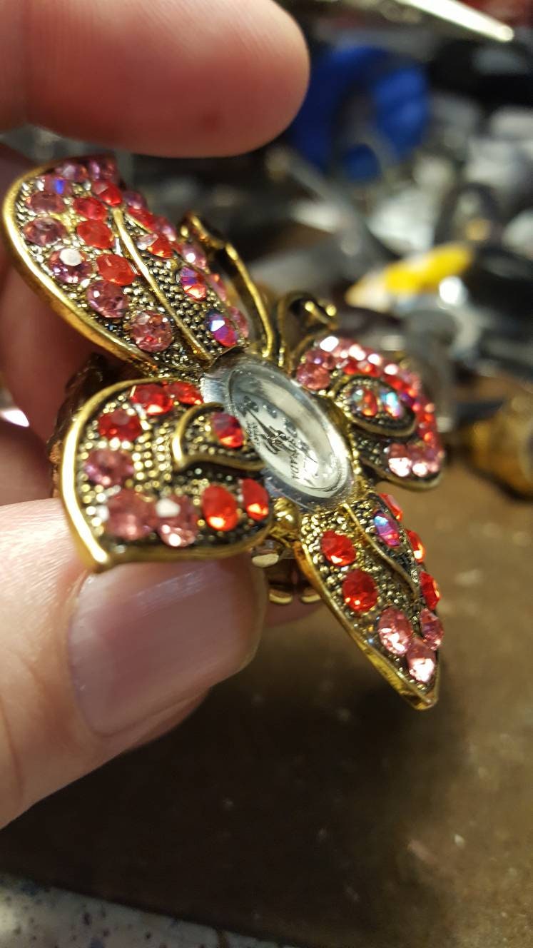 Ring Watch,vintage,strada,new Swiss Silver Oxide Battery - Etsy