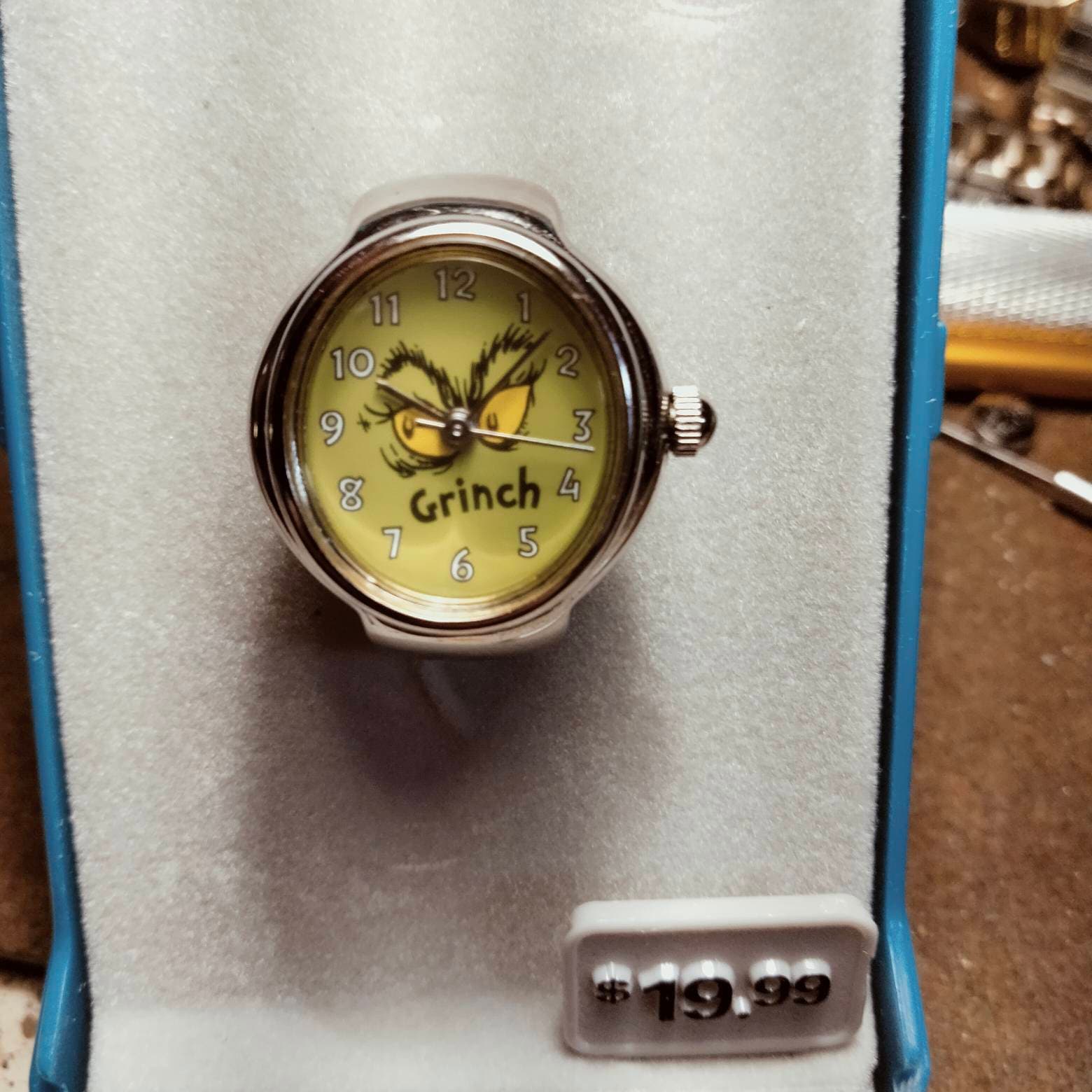 Ring Watch, Dr Seuss Grinch,vintage,1998, Nos, New Swiss Silver Oxide ...