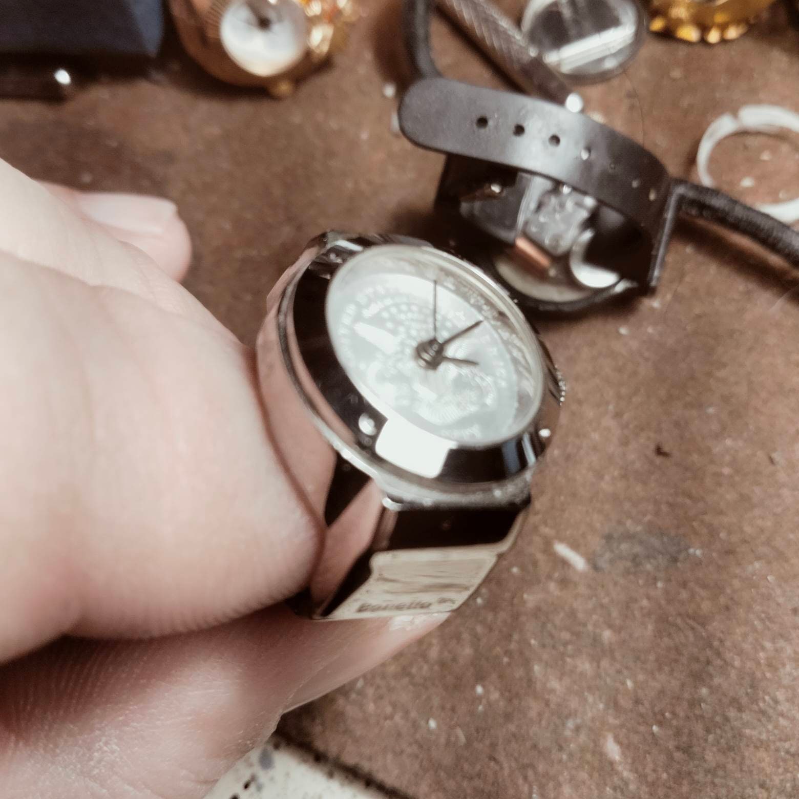 Ring Watch, Digits, Signed Bonetto, Indian Head Penny Design. New Swiss ...