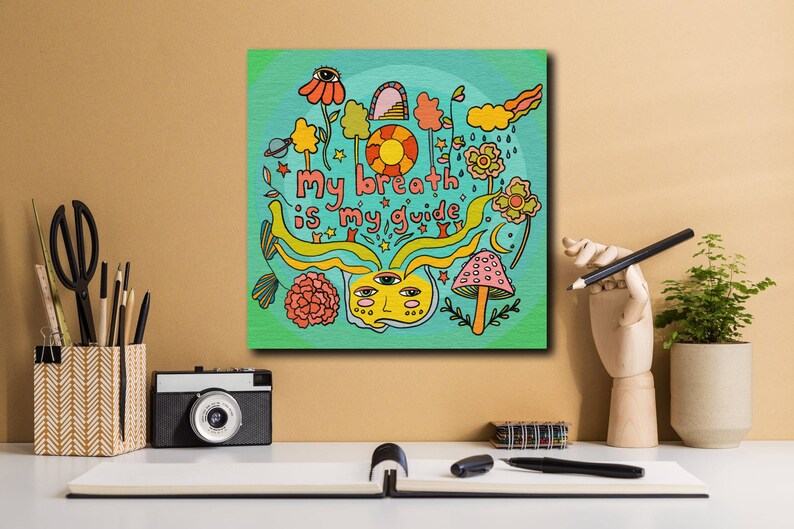 Mantra Art Printinspirational Wall Art Colorful Wall Art - Etsy