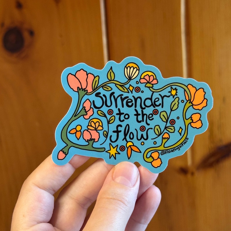 Surrender to the Flow Phish Sticker – Weatherproof, Glossy, Durable ...