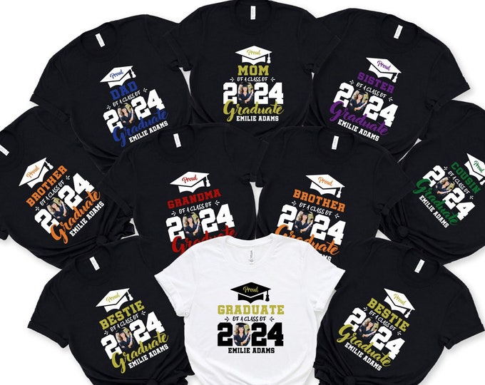 Proud Family of a 2024 Graduation Fellow T-shirt,senior 2024 Crew Shirt ...