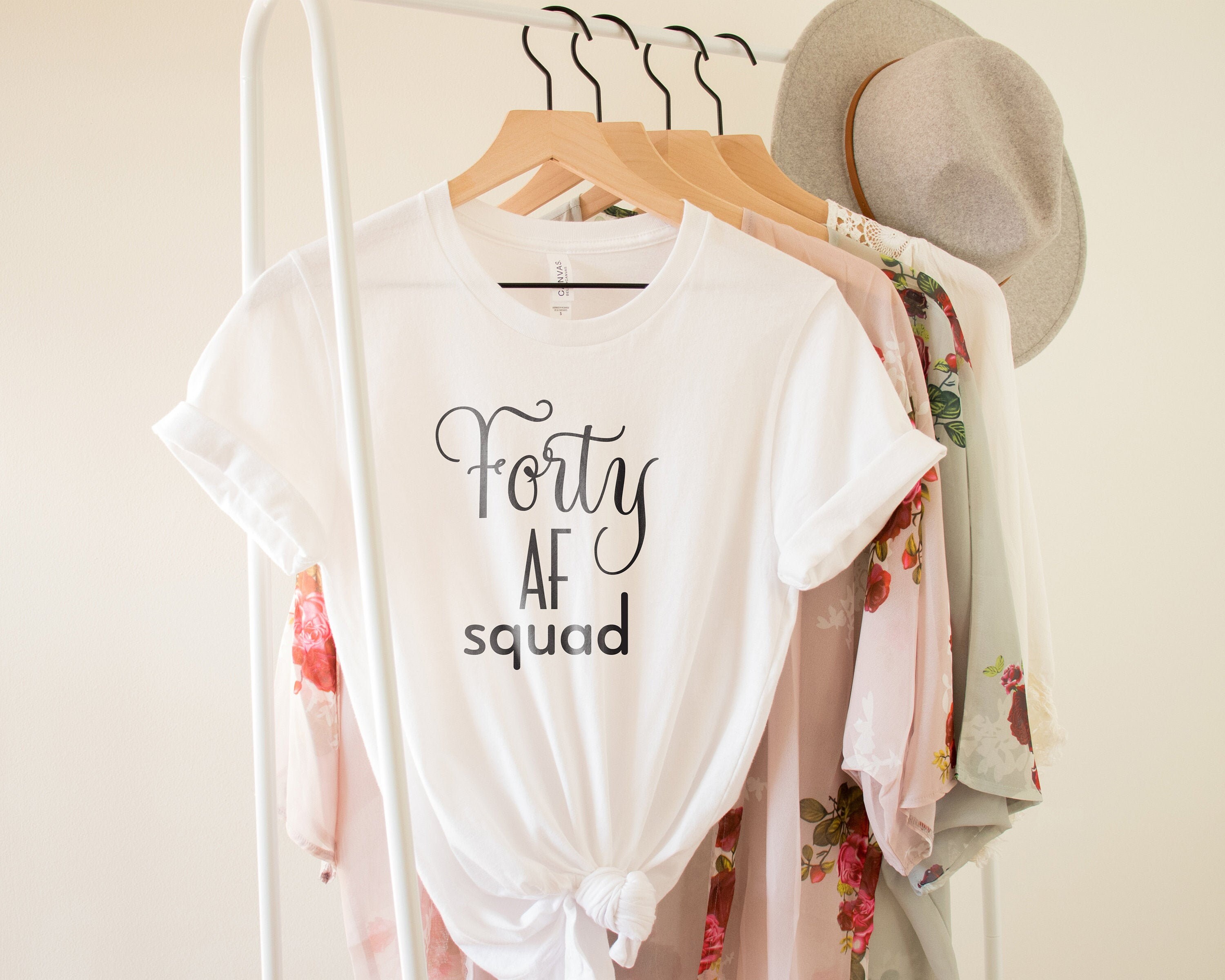 Forty Af Shirt Forty Af Squad 40th Birthday Shirt 40th | Etsy