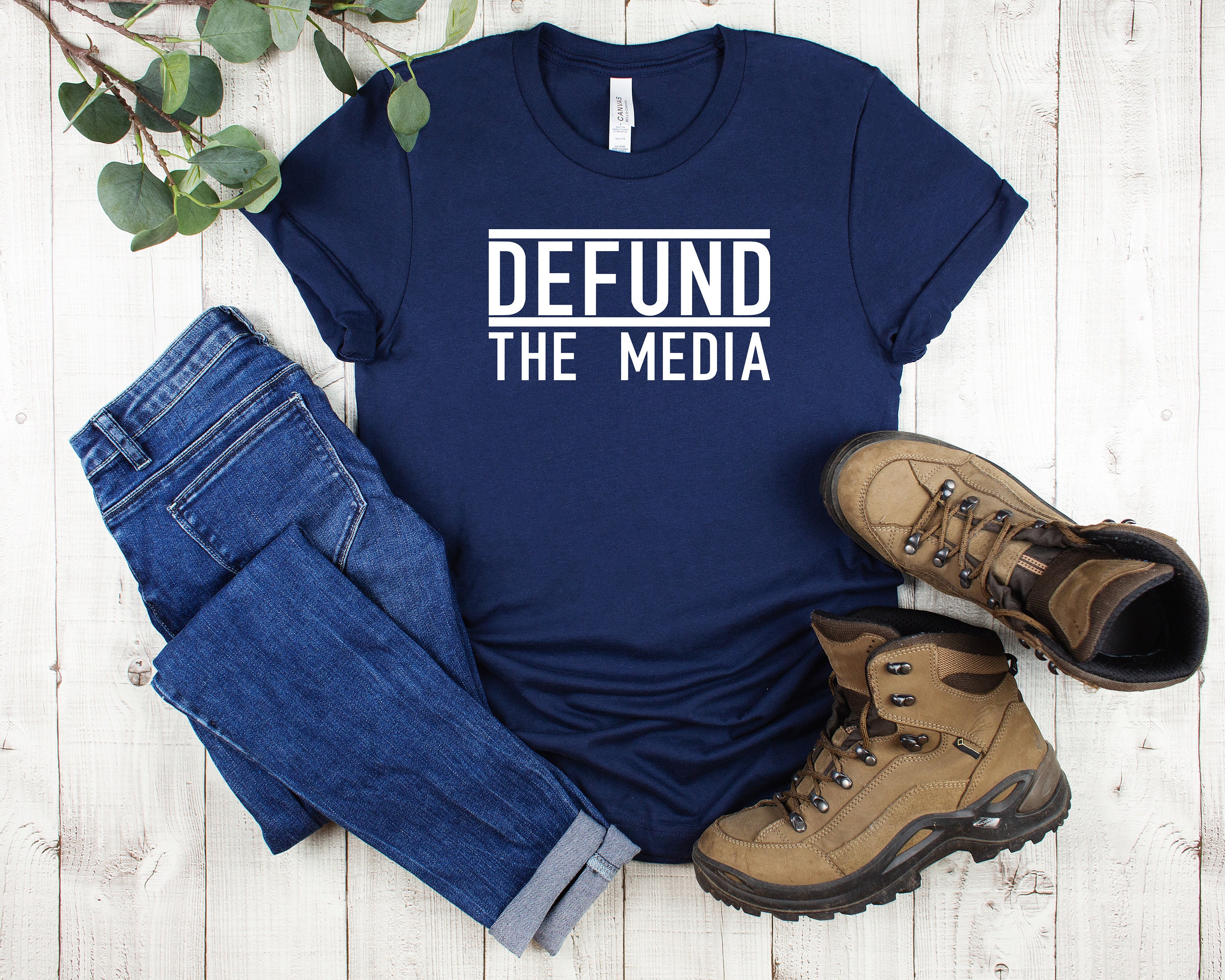 Defund the Media Shirt UNISEX for Men or Women Him or Her - Etsy