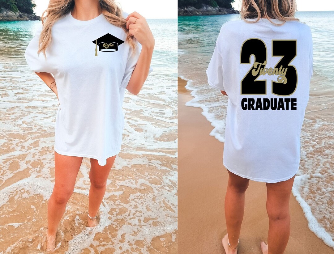 Custom Graduation 2023 Comfort Colors Shirt ,personalized Senior 2023 ...