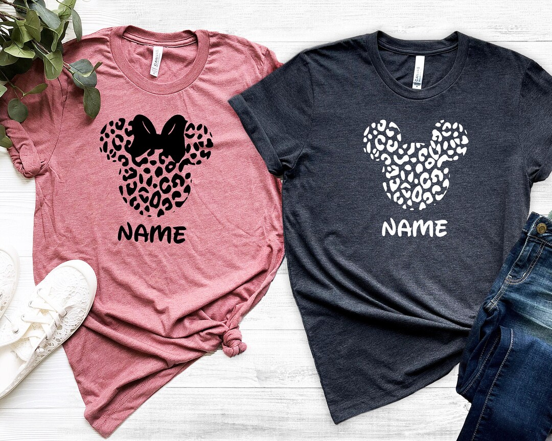 Leopard Cheetah Shirt, Vacation Shirt for Women, Ear Shirt, Women's ...