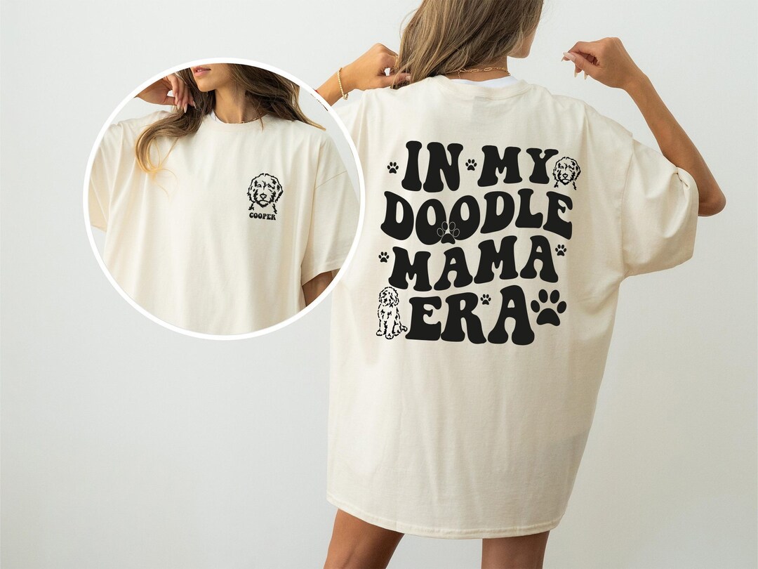 Personalized Golden Doodle Comfort Colors Shirt, Custom Golden Doodle ...