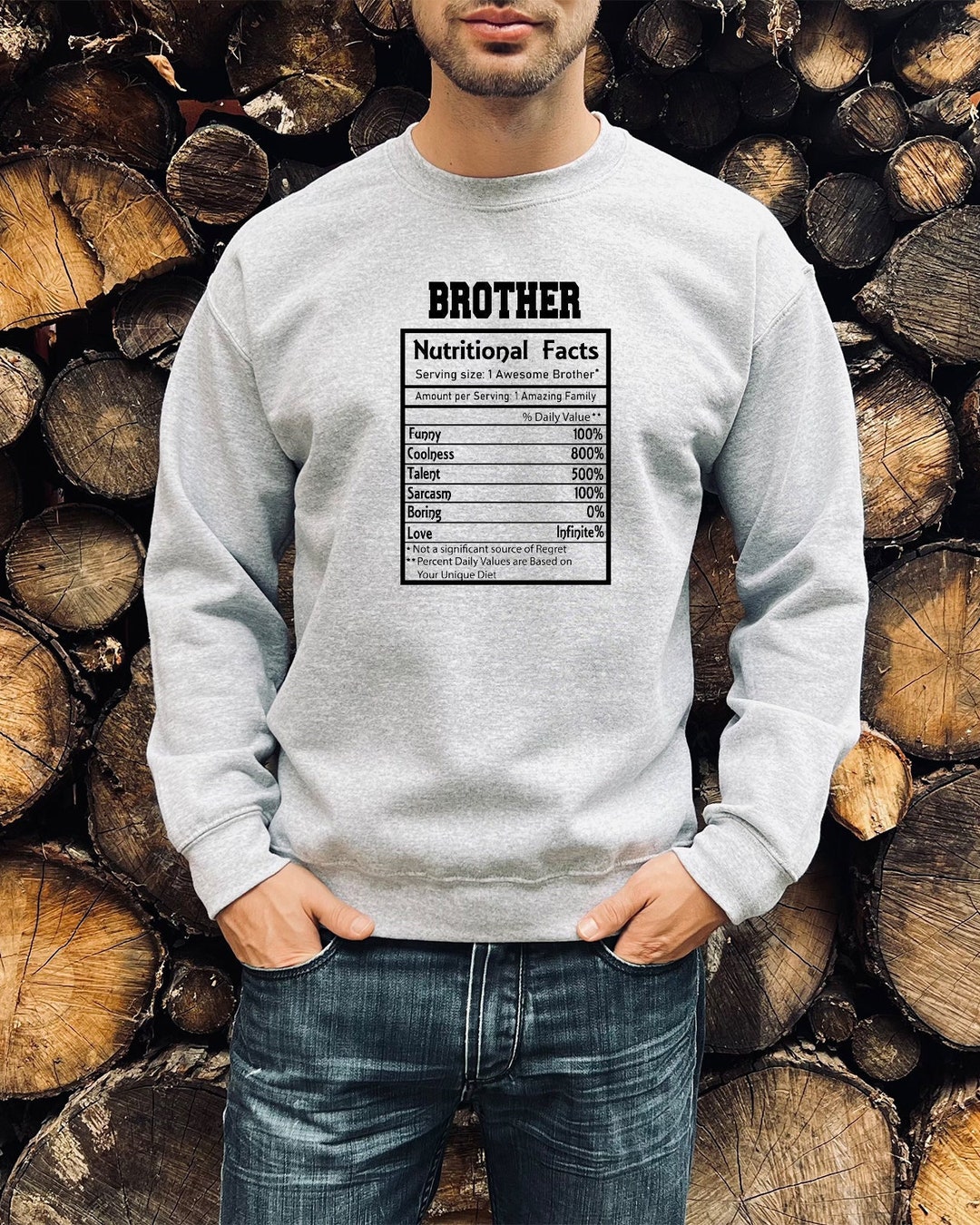 Personalized Brother Birthday Gift Sweatshirt, Funny Brother Life ...