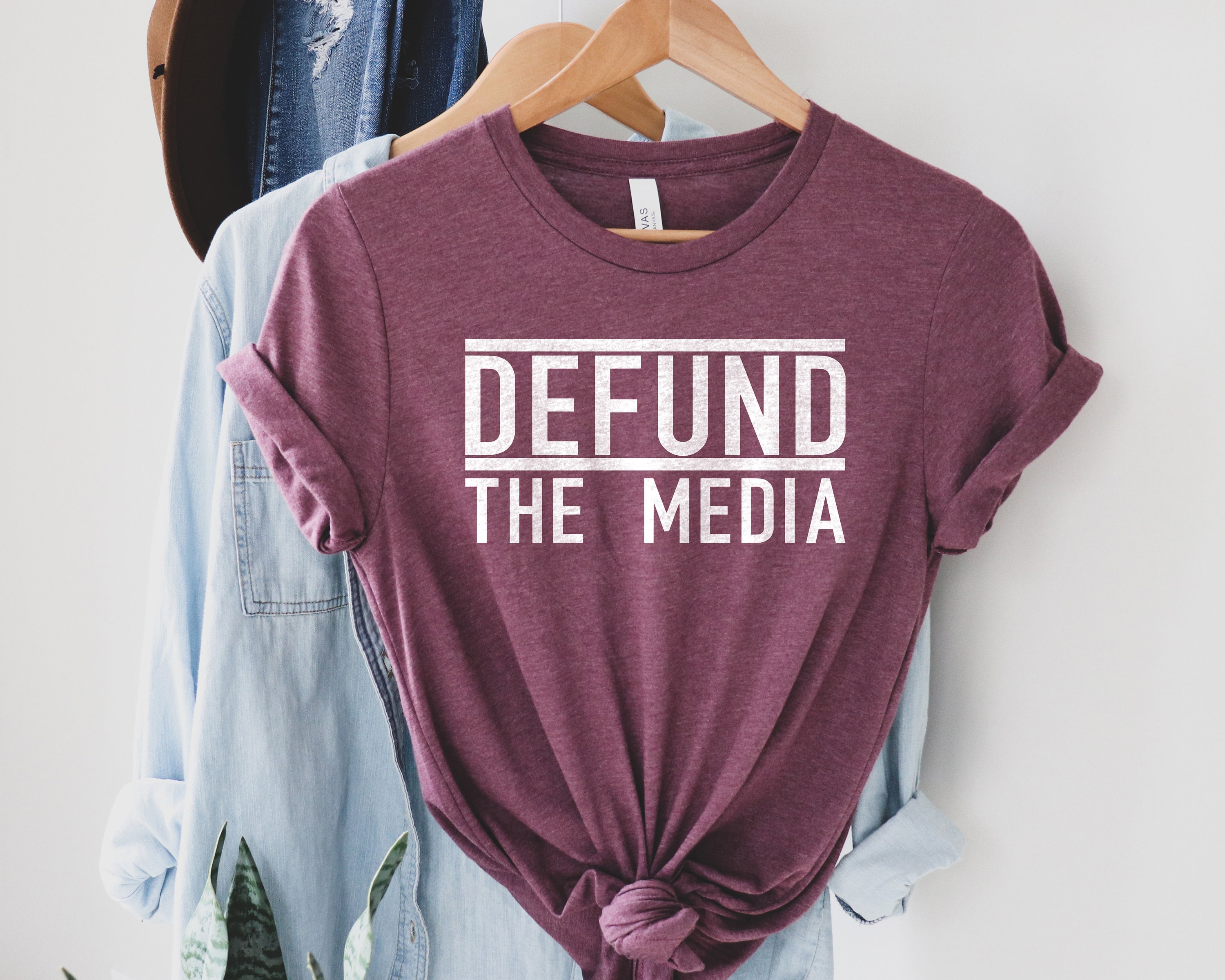 Defund the Media Shirt UNISEX for Men or Women Him or Her - Etsy