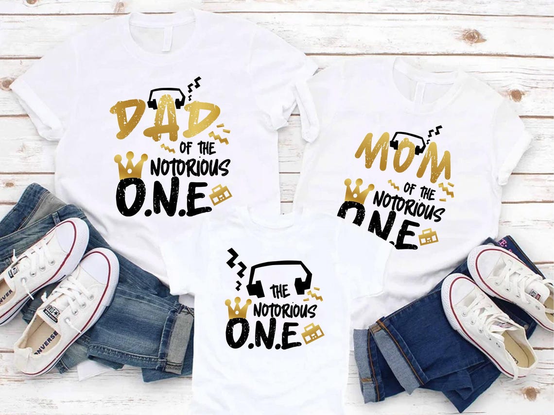 The Notorious ONE Shirt, First Birthday Shirt, the Big One Shirt, 1st ...