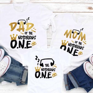 The Notorious ONE Shirt, First Birthday Shirt, the Big One Shirt, 1st ...
