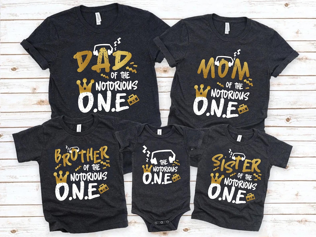 The Notorious ONE Shirt, First Birthday Shirt, the Big One Shirt, 1st ...