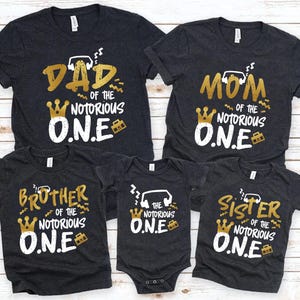 The Notorious ONE Shirt, First Birthday Shirt, the Big One Shirt, 1st ...