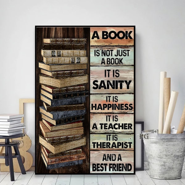 Book Lover Poster - Etsy