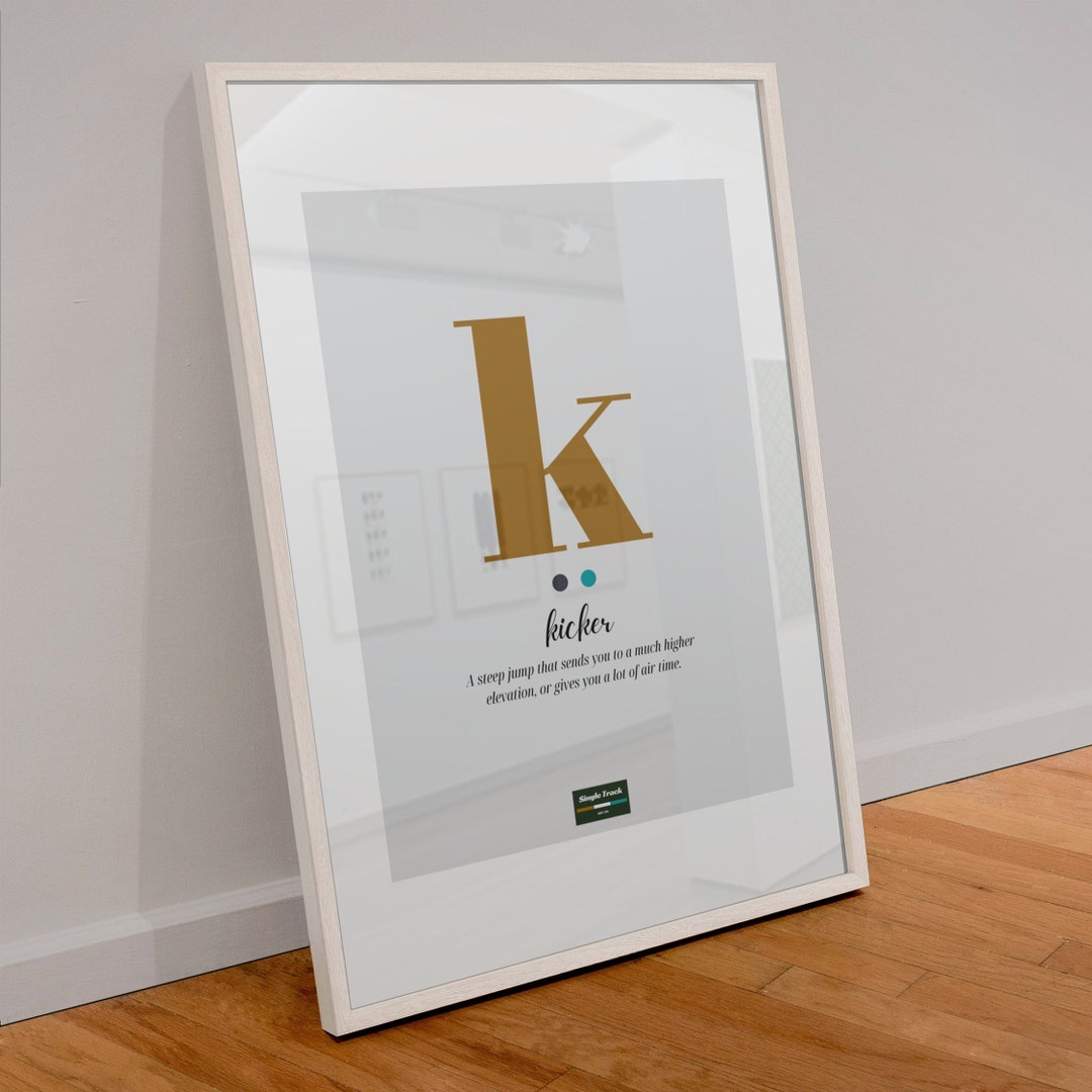 KICKER MTB and Cycling 'slang' Word Series. Word Meaning Art Print for ...