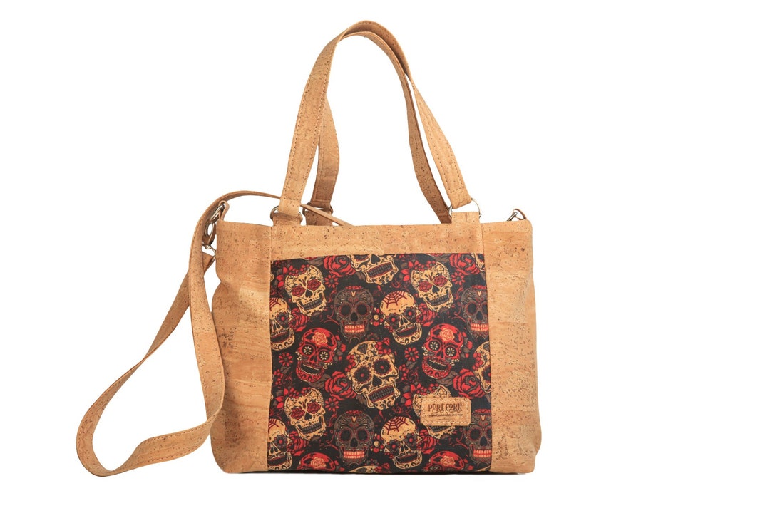 Hand/shoulder Cork Bag Mexican - Handbag Sustainable - Shoulderbag ...
