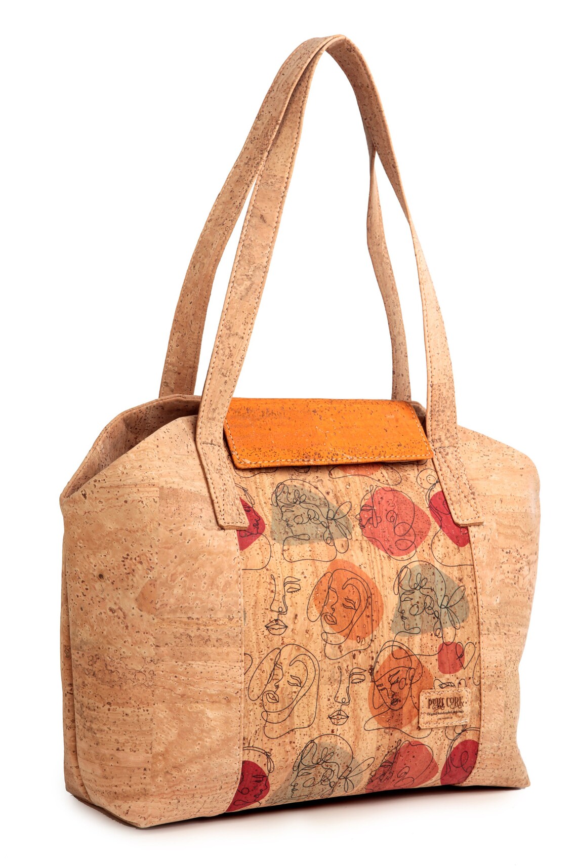 Cork Shoulder Bag Appearance Cork Bags Vegan Sustainable - Etsy