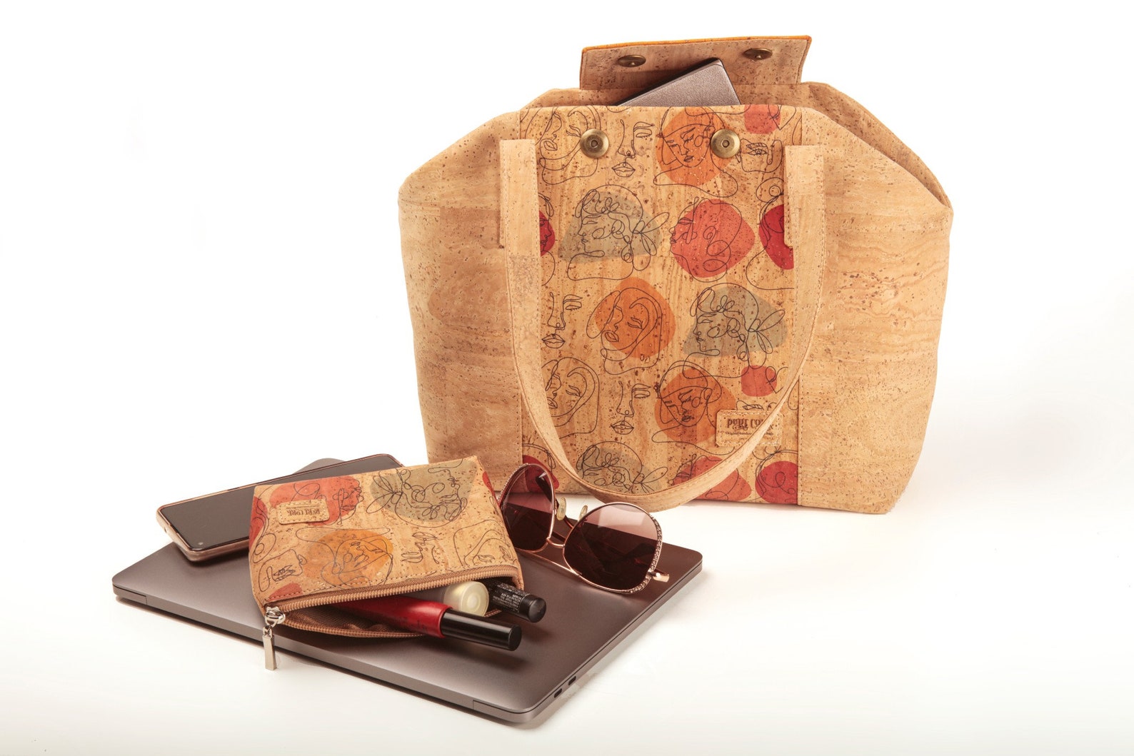 Cork Shoulder Bag Appearance Cork Bags Vegan Sustainable - Etsy