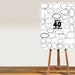 40th Birthday Guest Signing Poster Personalized Digital Print Template ...