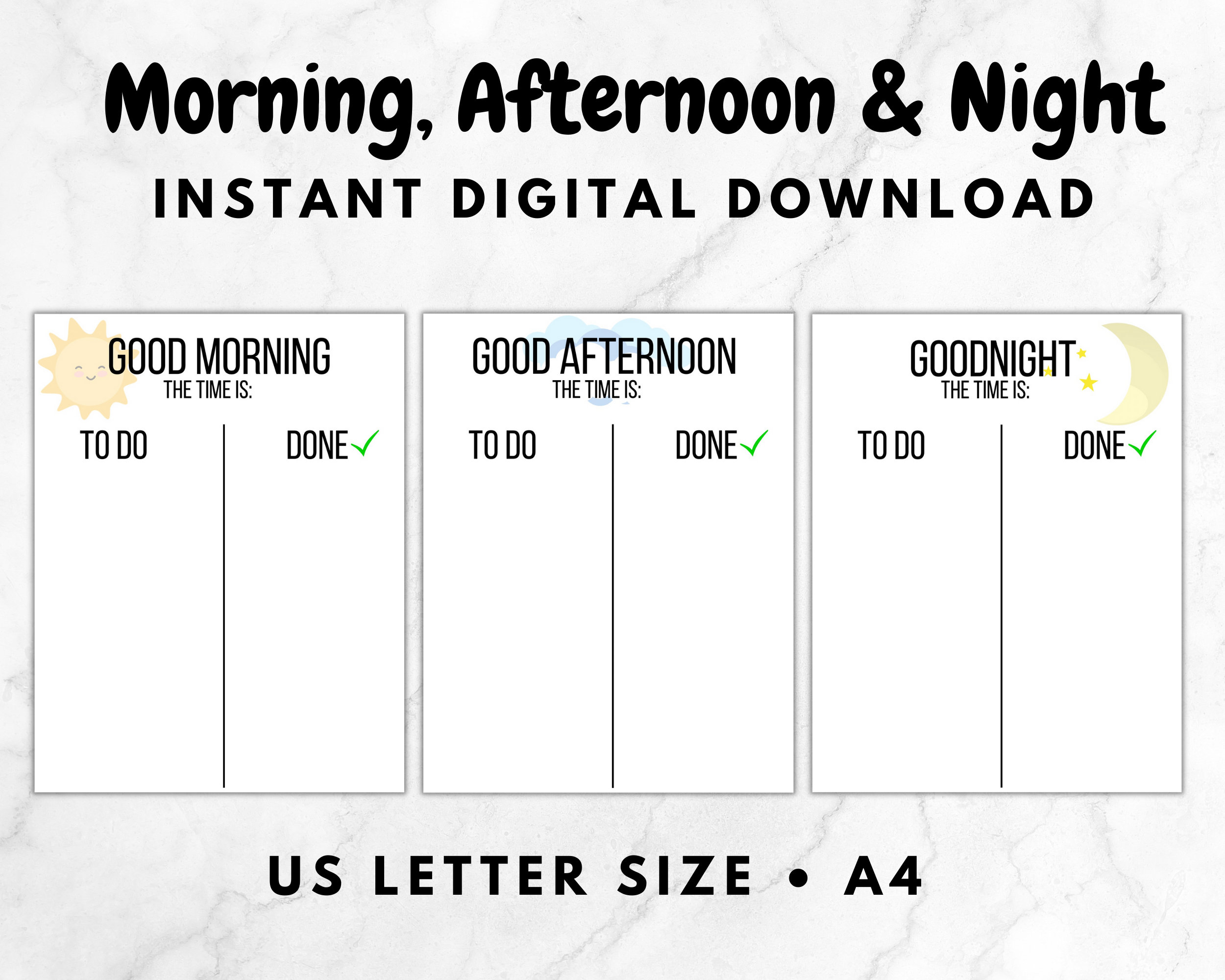 Kids Toddler Interactive Routine Daily Chart Visual Pictures Realistic ...