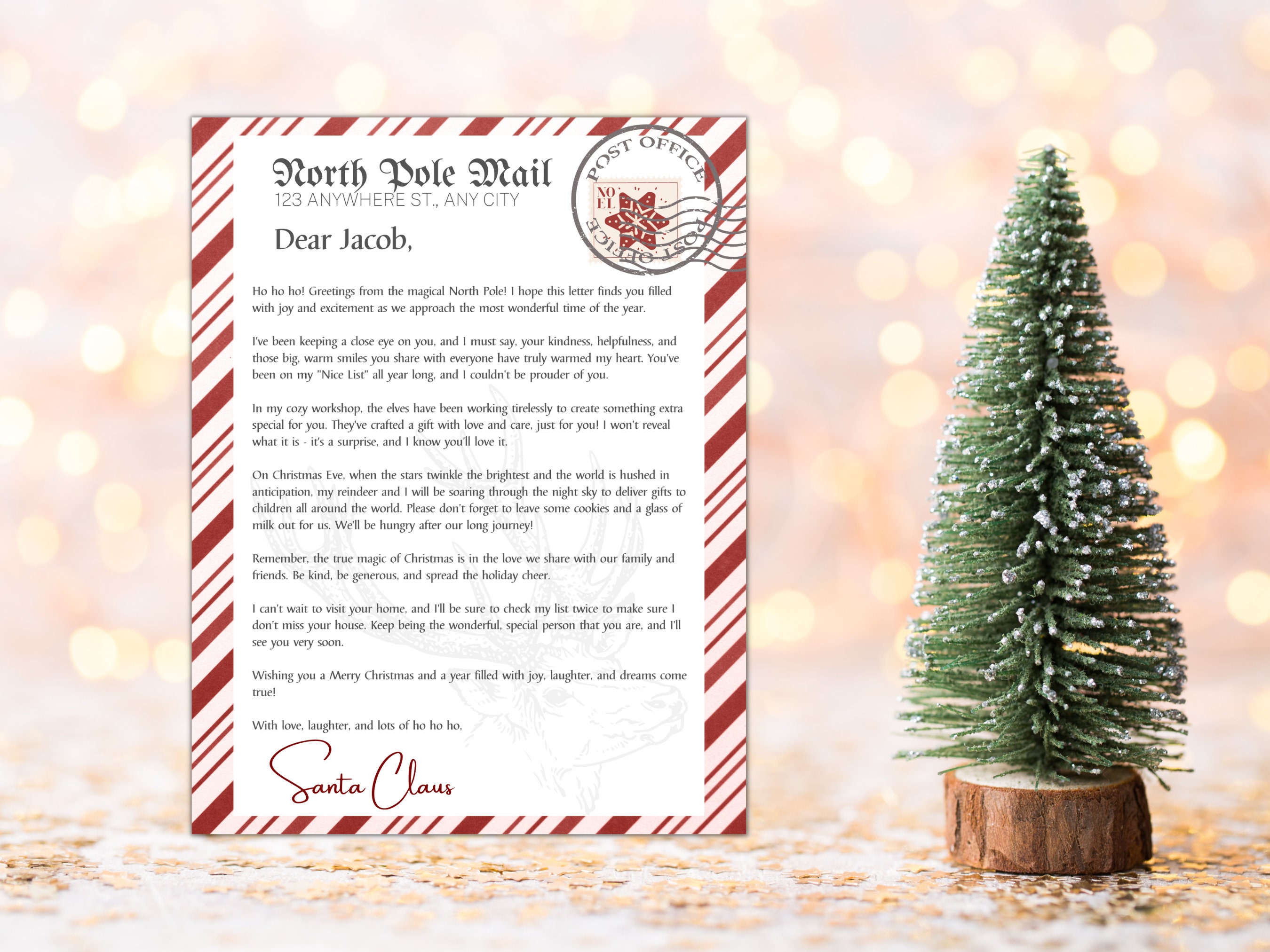 Letter From Santa | Editable Template | Instant Download | Personalised ...