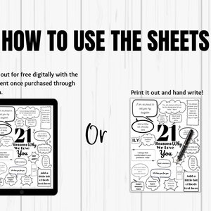 21 Reasons Why, Things We Love About You 21st Birthday Gift Poster ...