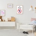 No Monsters Allowed Poster Monster Free Zone Sign No Monsters Allowed ...