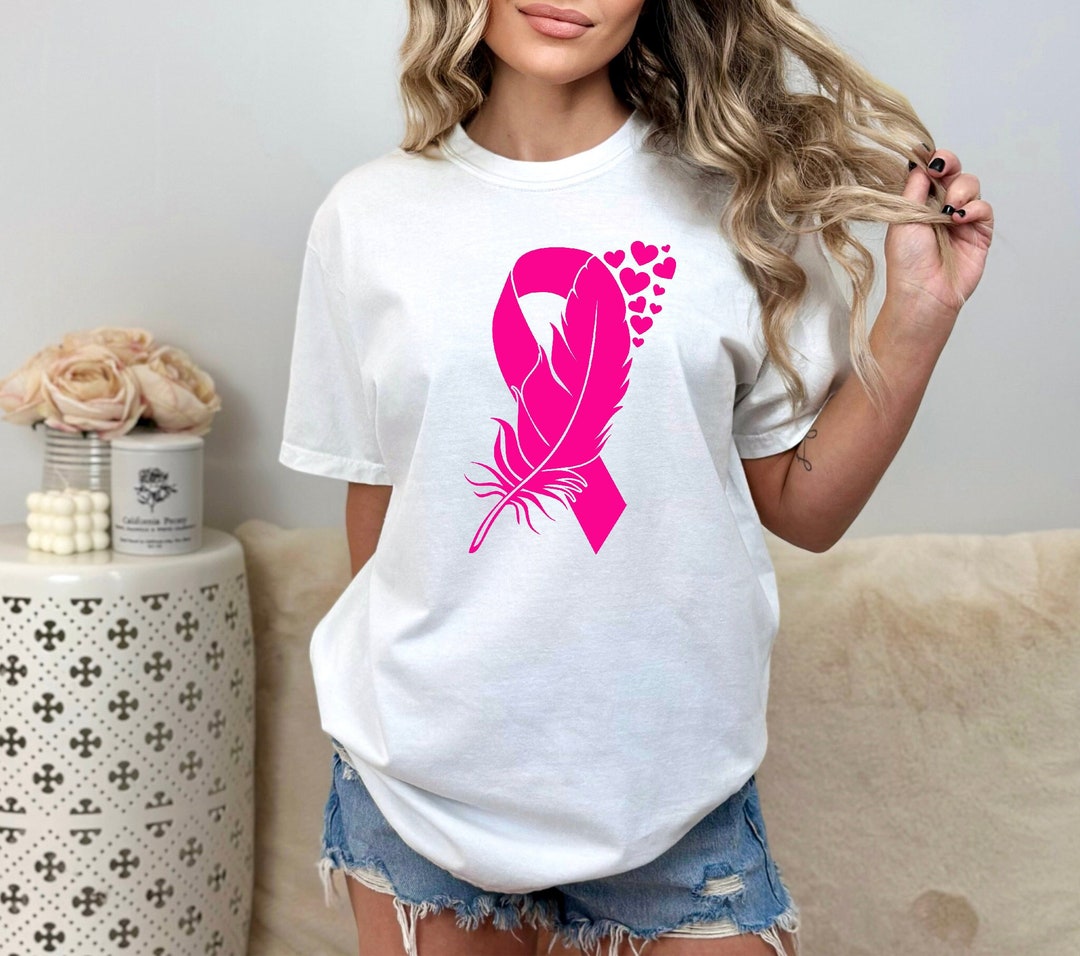 Cancer Ribbon T-shirt, Cancer Survivor Shirt, Cancer Warrior Shirt ...