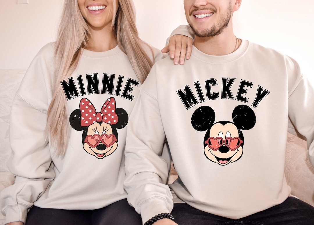 Couple Disney Sweatshirt, Minnie Mickey Matching Sweatshirt,matching ...