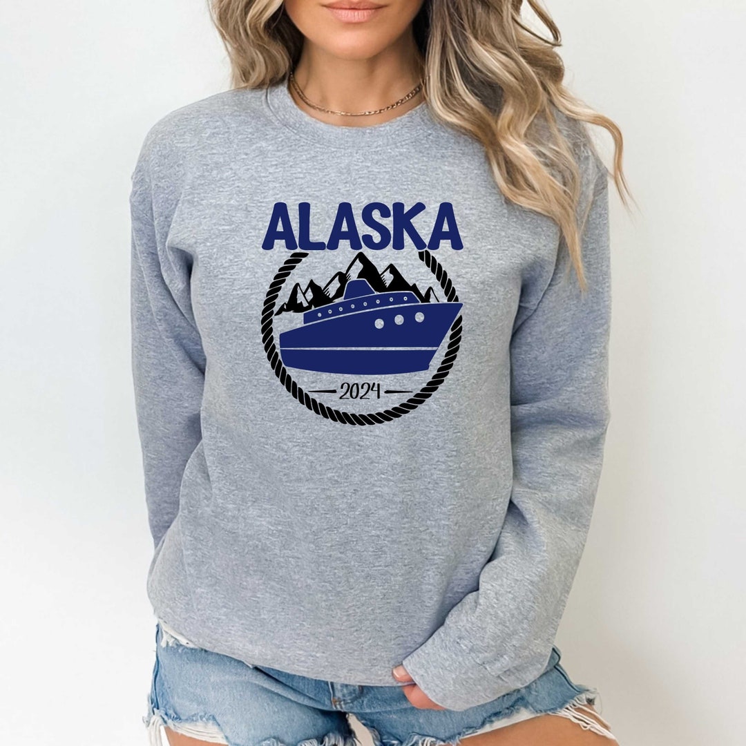Alaska Cruise Sweatshirt: Juneau & Glacier Bay Souvenir - Etsy