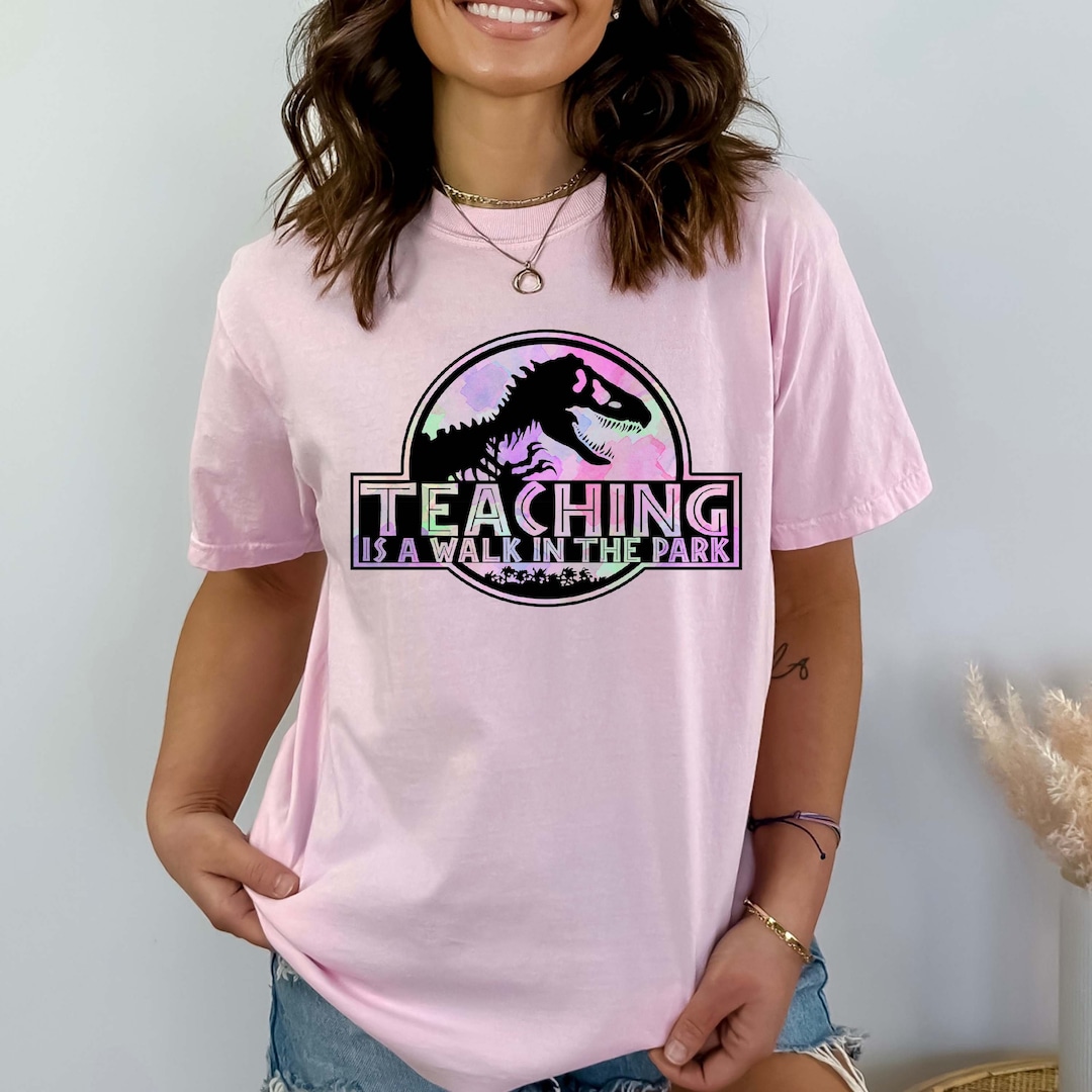 Color Teaching is a Walk in the Park , Kindergarten Teacher Tee ...