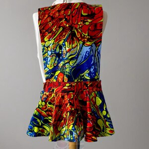 Woo - African Themed Ankara Kitenge Reversible Peplum Jacket for Women ...