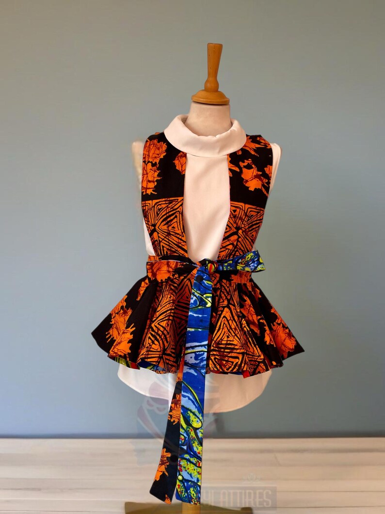 Woo - African Themed Ankara Kitenge Reversible Peplum Jacket for Women ...