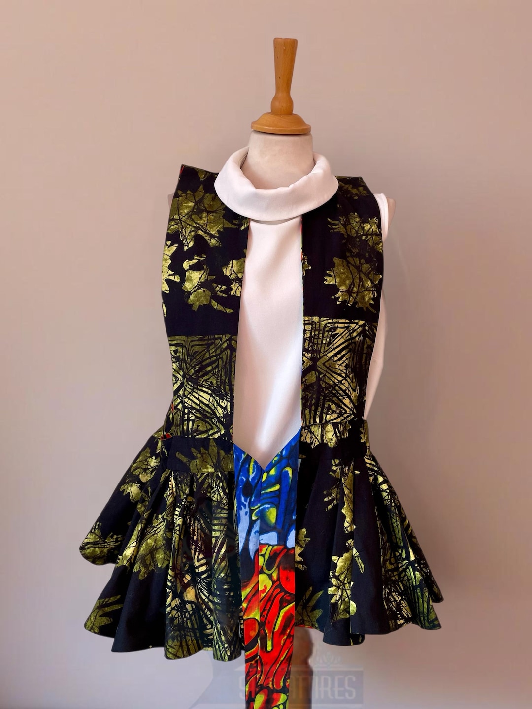 Woo - African Themed Ankara Kitenge Reversible Peplum Jacket for Women ...