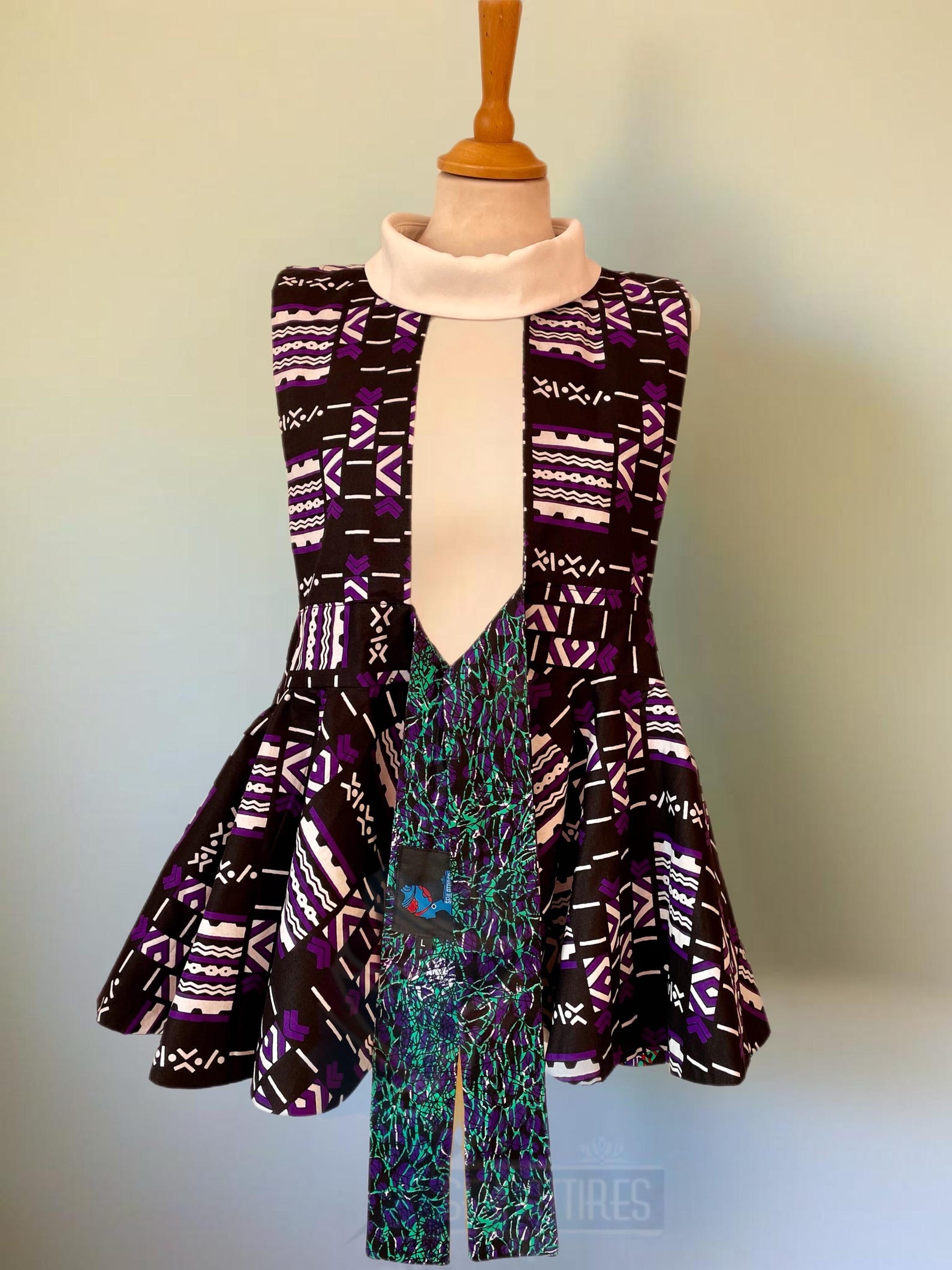 Woo - African Themed Ankara Kitenge Reversible Peplum Jacket for Women ...