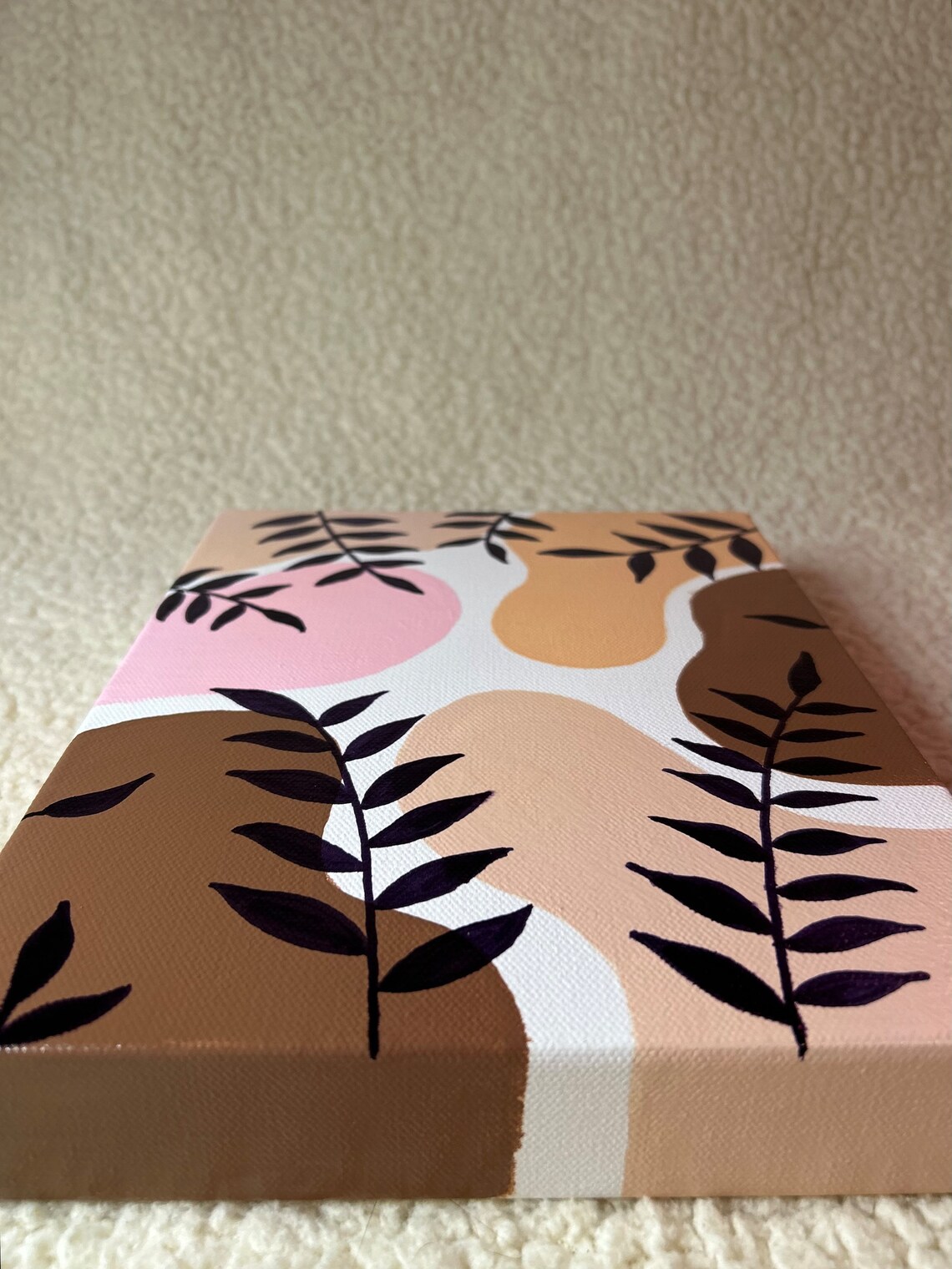 Modern Boho Art 8X10 Hand Painted Level 3 Stapled Canvas - Etsy